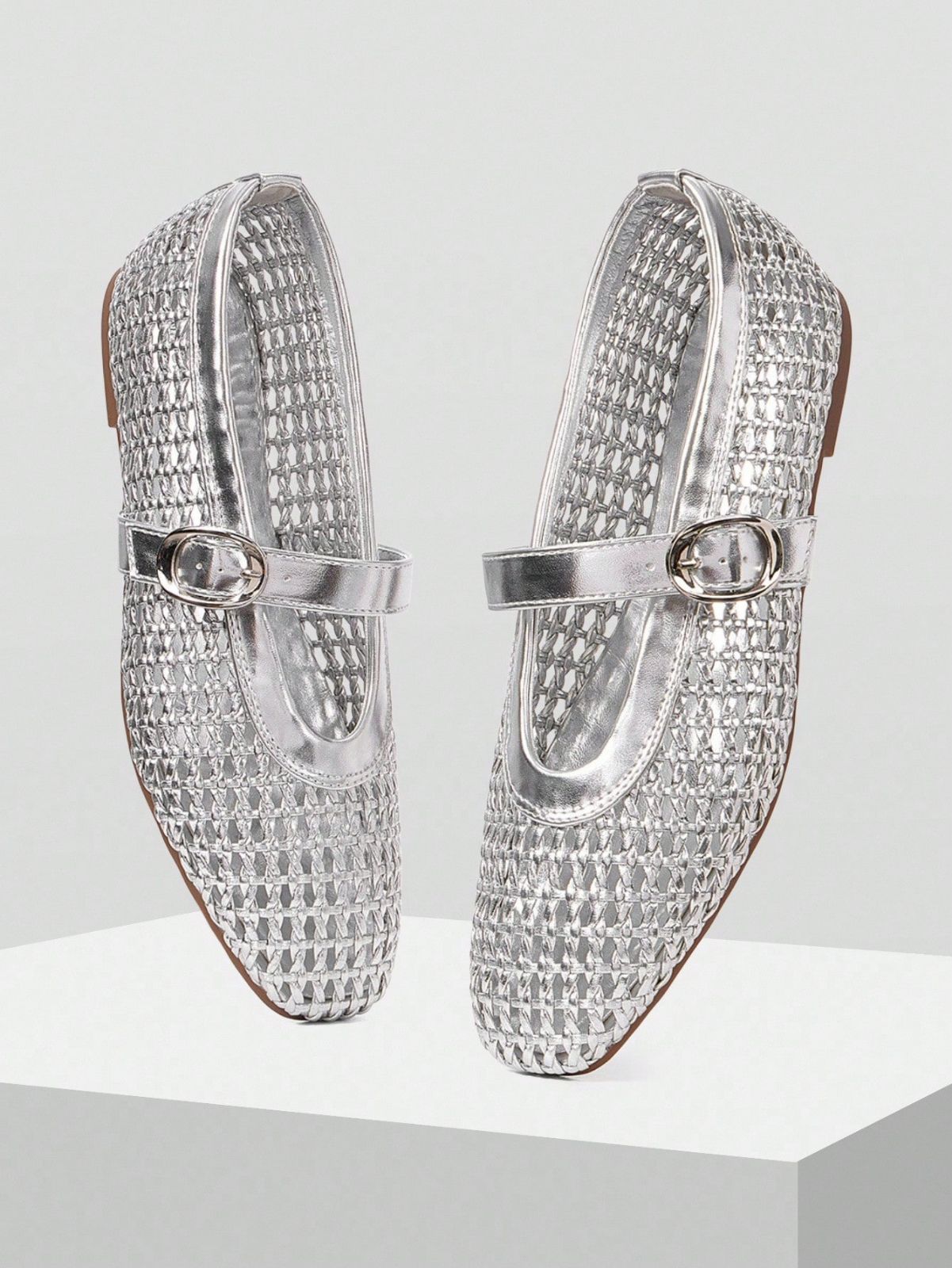 Silver Mesh Mary Jane - Rose of Royalty (roseofroyalty.com)